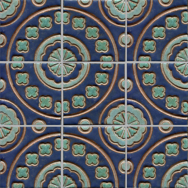 Seville Clover Stamped Tile – Clay Squared