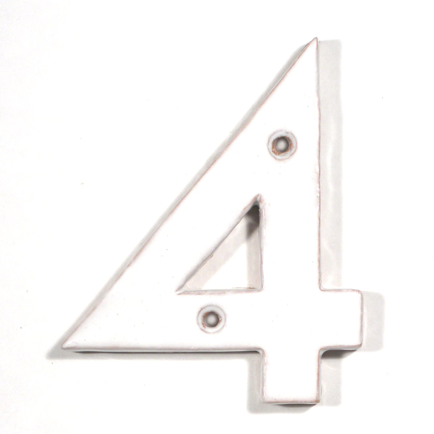 Matte White Art & Crafts Cut Out House Numbers – Clay Squared