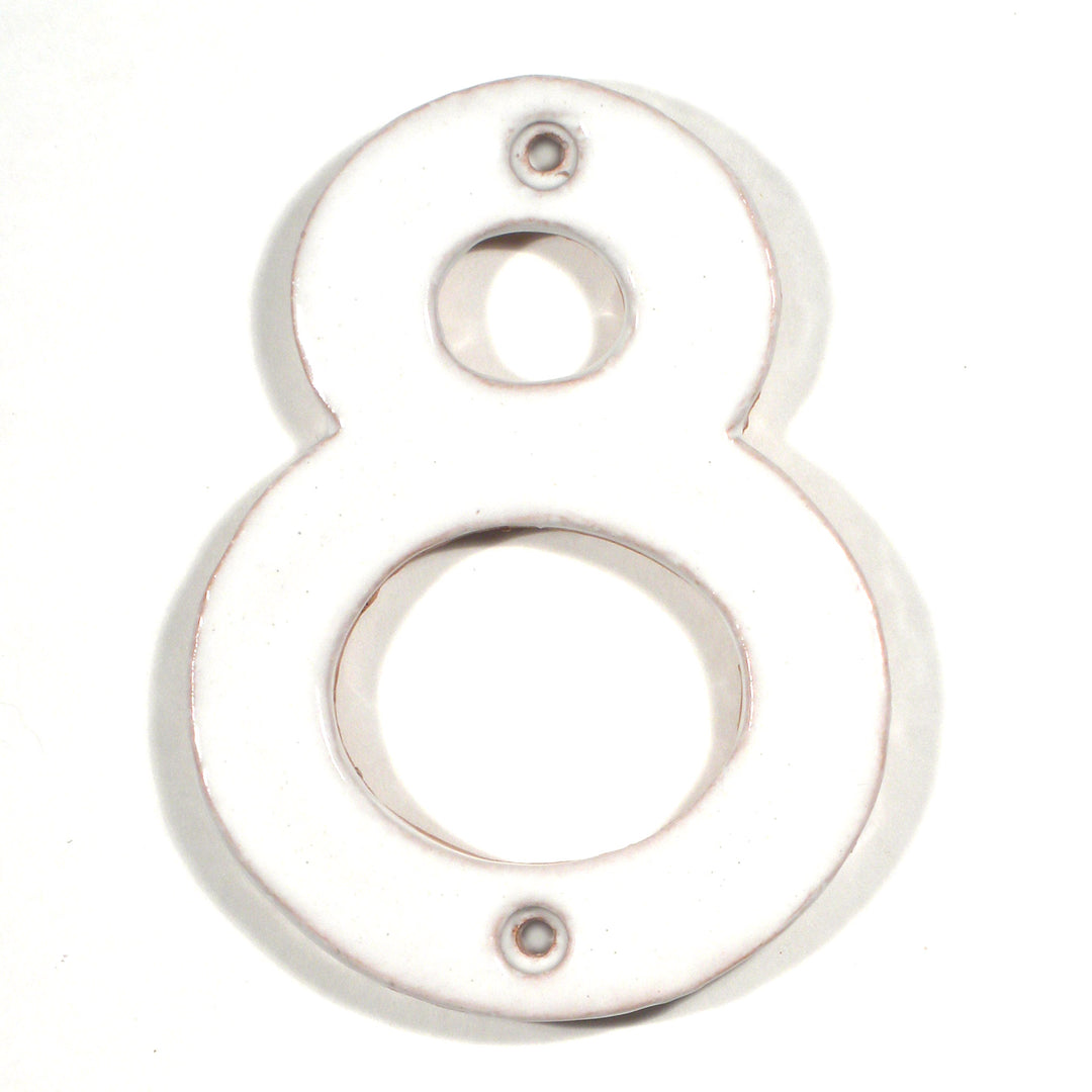 Matte White Art & Crafts Cut Out House Numbers – Clay Squared